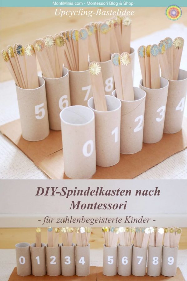 Upcycling-DIY: Montessori-inspirierter Spindelkasten - Montessori Blog ...